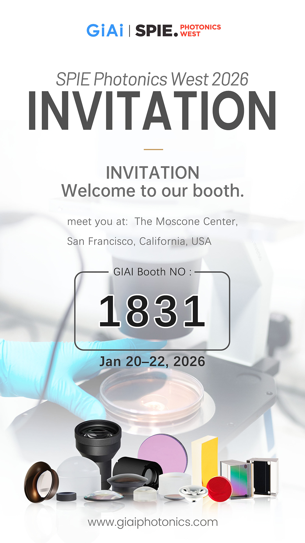GIAI: Join Us at SPIE Photonics West 2026 – Booth 1831 | GIAI